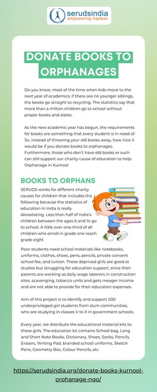 Donate books to orphanages | PDF