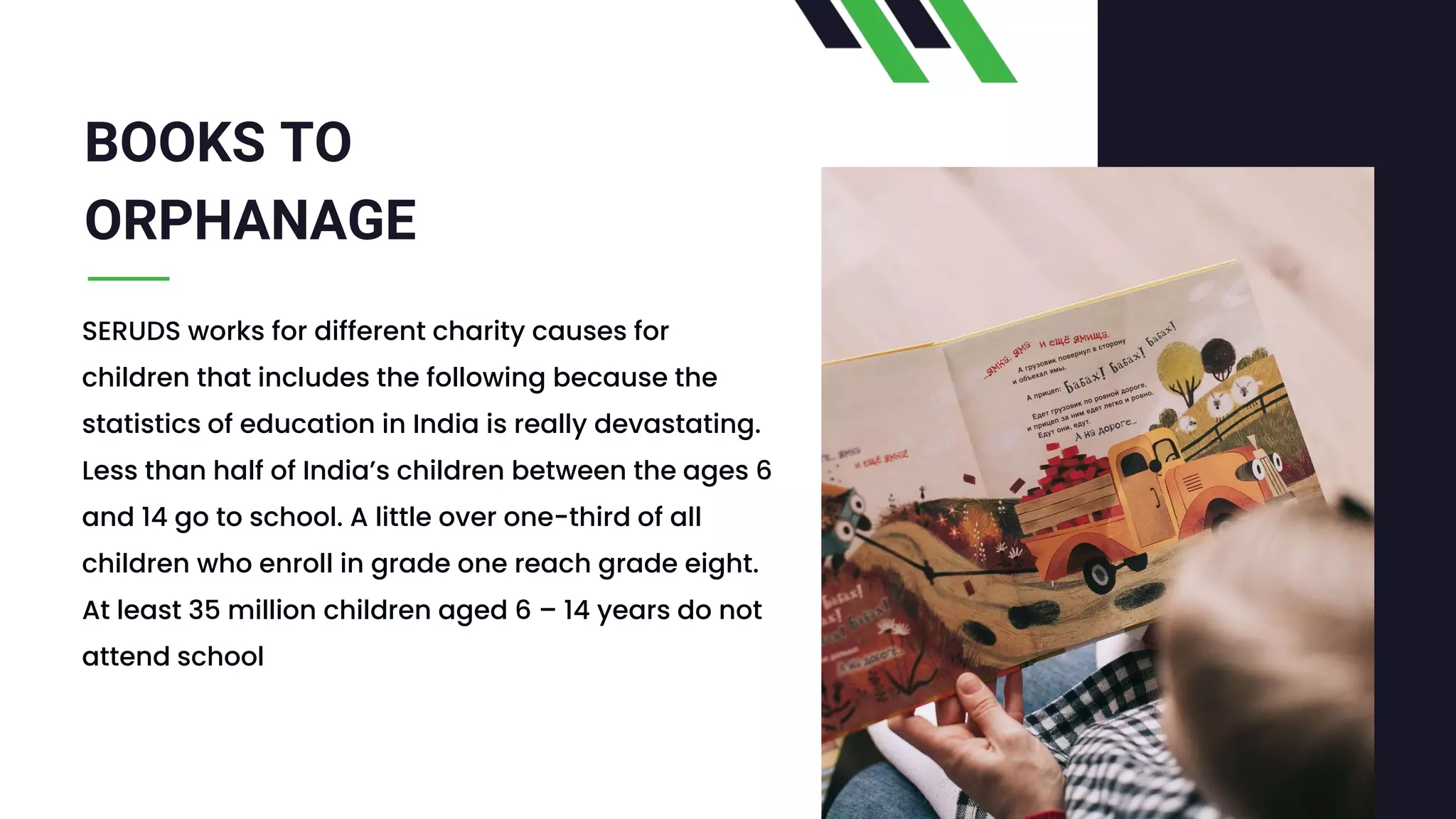 Donate Books to orphans | PPT
