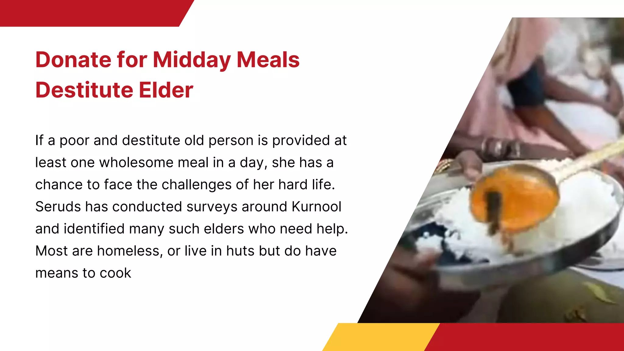 Donate Food For Elderly Homeless | PPTX