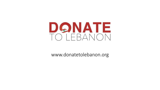 Donate to lebanon presentation | PPT