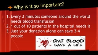 Donating Blood | PPTX