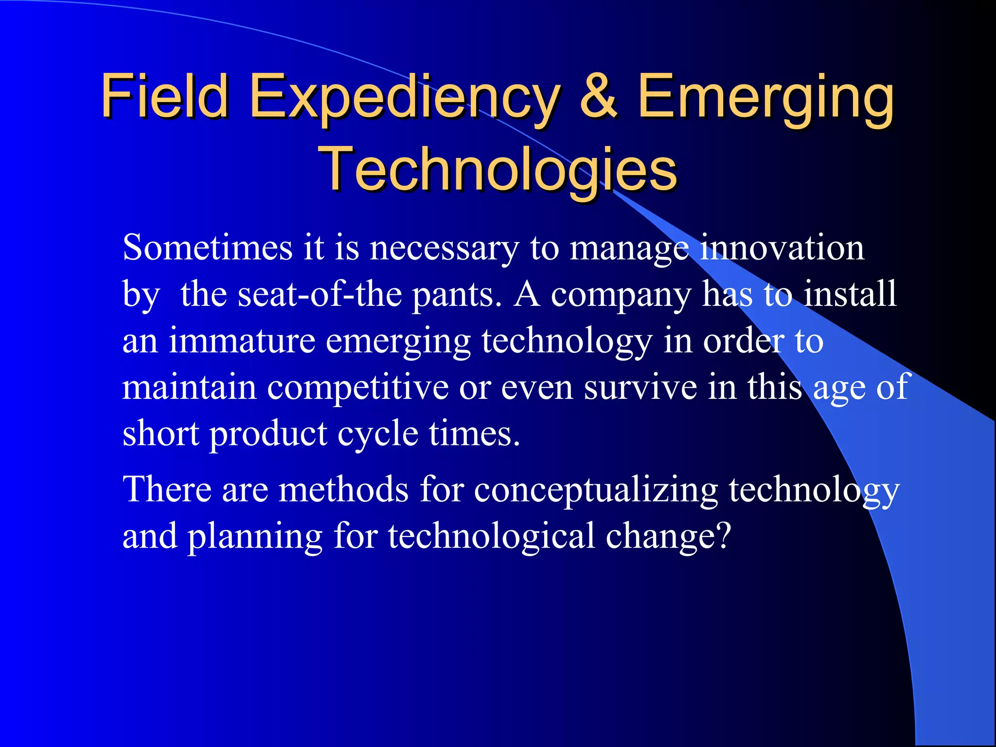 Managing Emerging Technologies | PPT