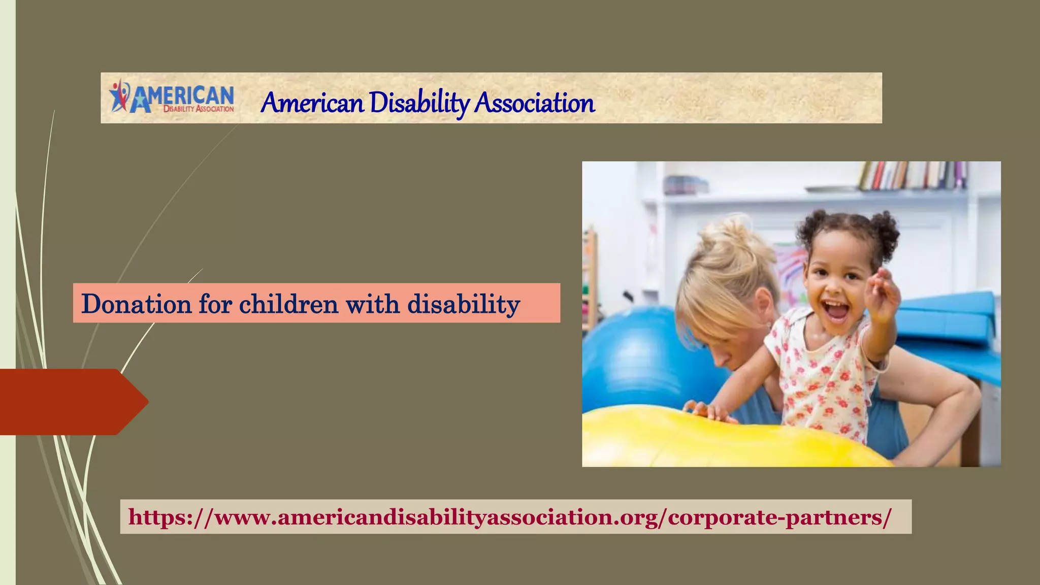 Donation for children with disability | PPTX