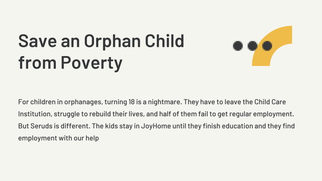 Donation for Orphanage | PPTX | Adoption and Fostering | Parenting