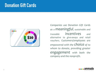 Donation gift cards | PPTX | Credit Cards | Personal Debt