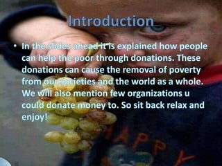Organizations Help The Poor
