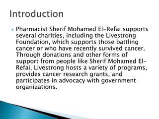 Donations for the Livestrong Foundation | PPTX