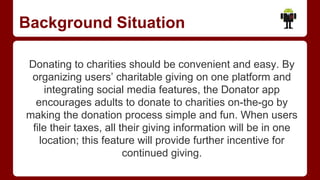 Donator Apps for Good Presentation | PPT