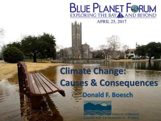 Donald Boesch Blue Planet Forum Presentation | PPT