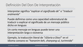 Don de Interpretación de Lenguas | PDF