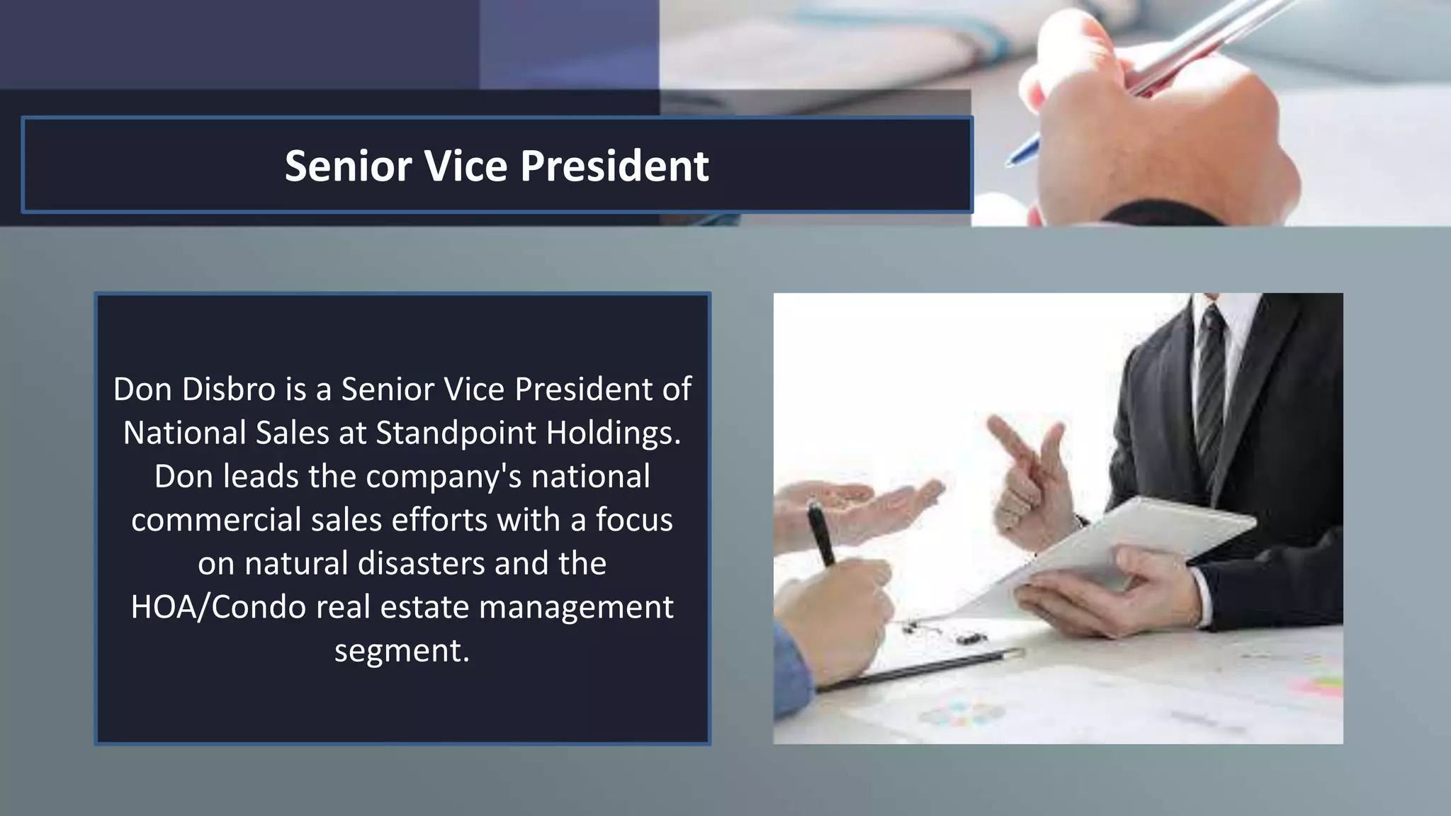 Don Disbro - A Seasoned Professional | PPTX