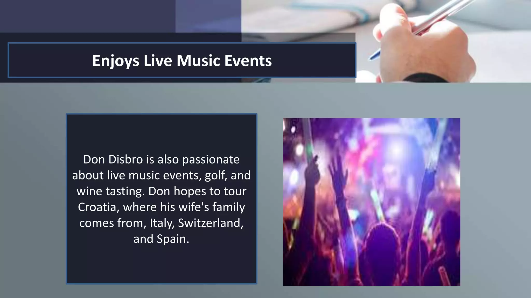 Don Disbro - A Seasoned Professional | PPTX