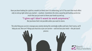 9 Things to Help You Survive Seemingly Endless Job Hunt | PPT