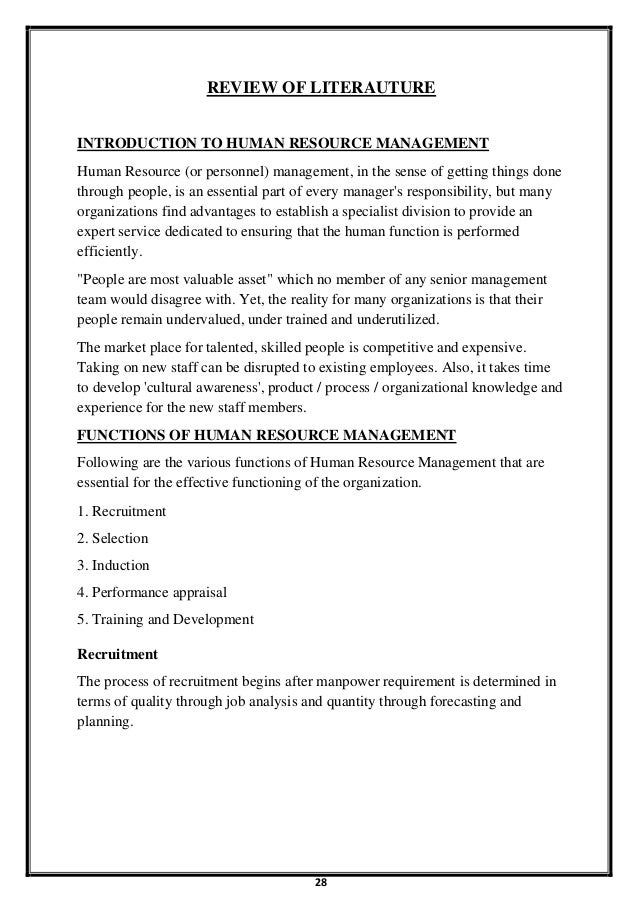 Project Report on Performance Appraisal System and Effectiveness in F…