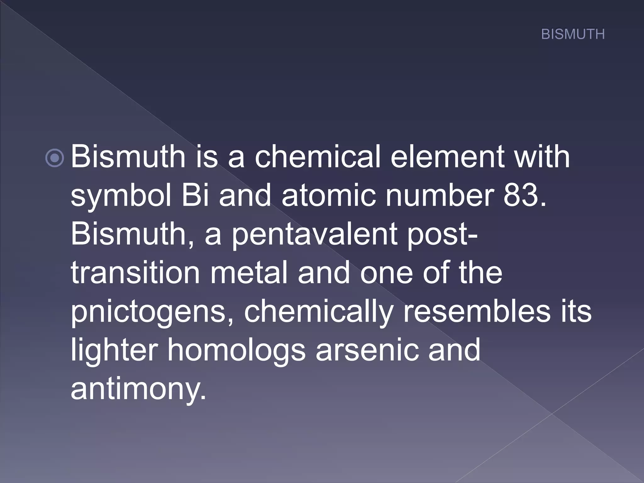 BISMUTH AKO | PPTX
