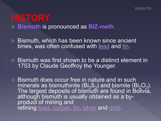 BISMUTH AKO | PPTX