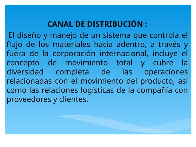 DONE Canales de distribucion Logistica.ppt
