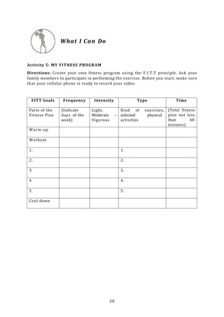 Done - HOPE1_q1_mod2_SetFitnessGoal.pptx | Fitness and Exercise ...