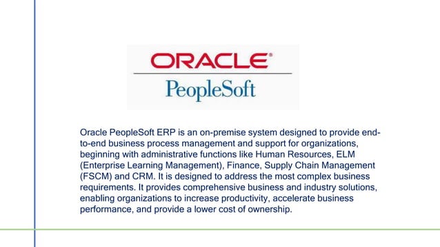 Oracle people soft | PPTX | Cloud Computing | Internet
