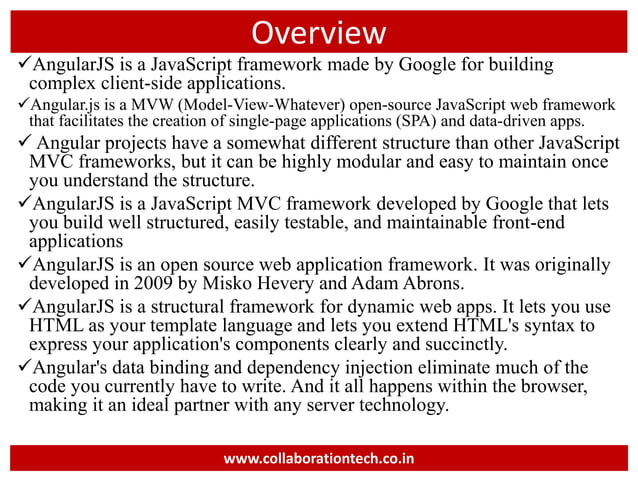 Introduction to AngularJS | PPTX