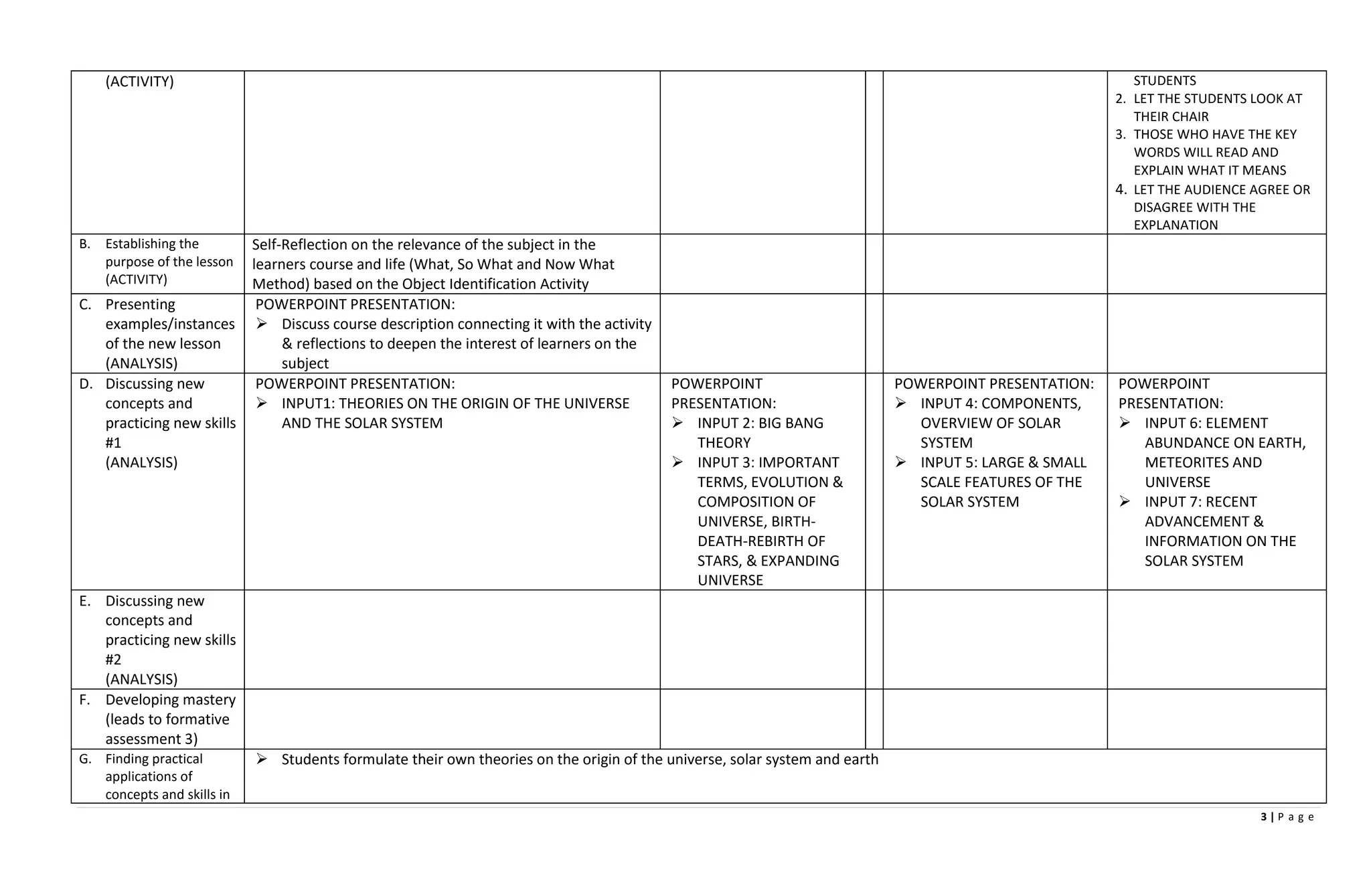 Don Earth & Life Science Daily Lesson Log (DLL) | PDF