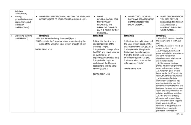 Don Earth & Life Science Daily Lesson Log (DLL) | PDF