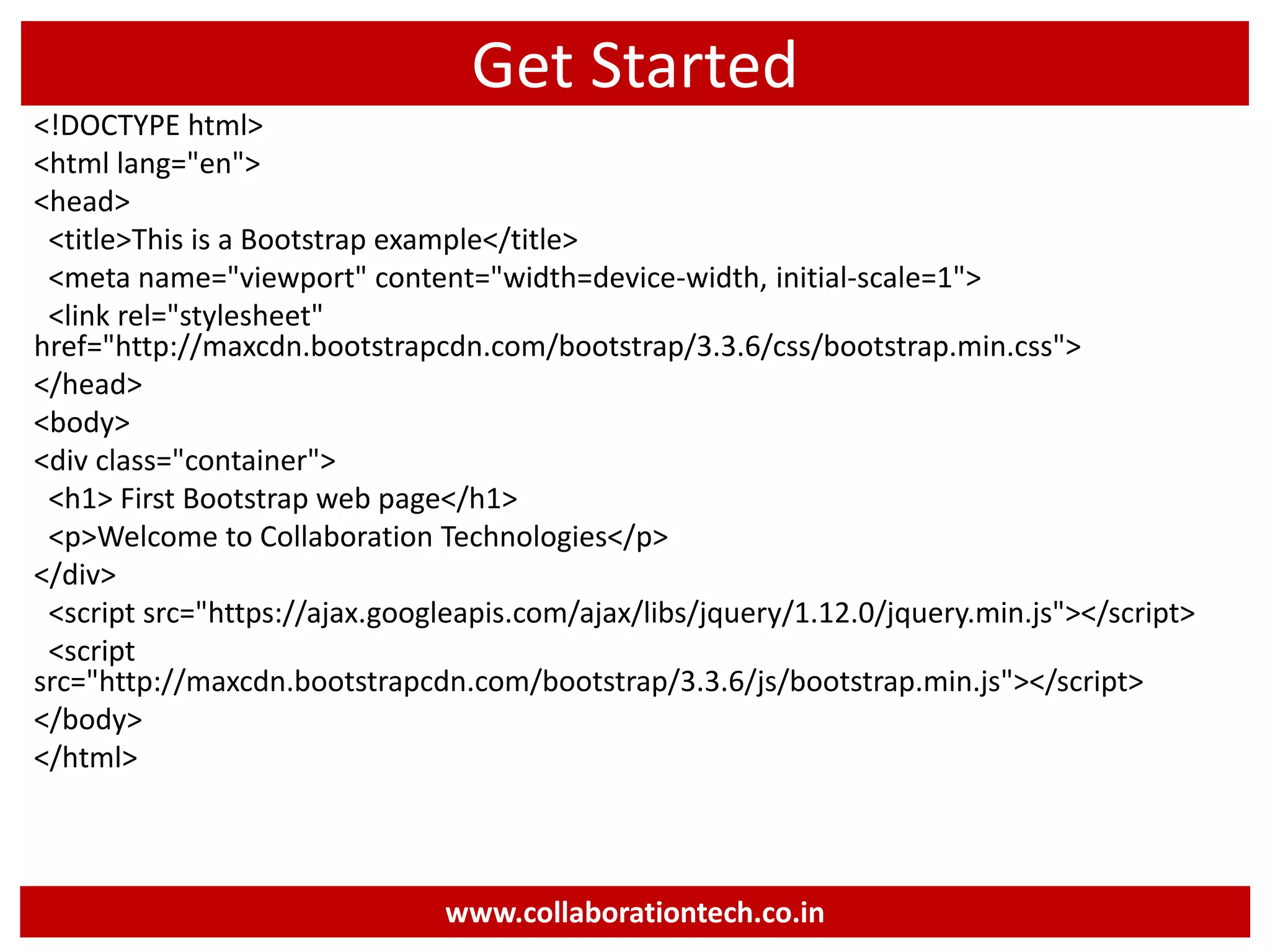 Introduction to Bootstrap | PPT