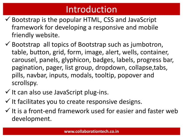 Introduction to Bootstrap | PPT