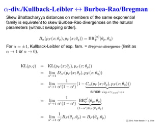 Slides: The Burbea-Rao and Bhattacharyya centroids | PPT