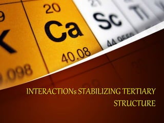 Tertiary structure of protein | PPTX