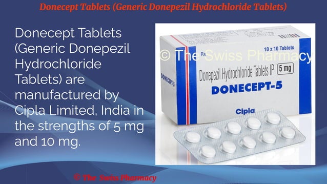 Donecept Tablets (Generic Donepezil Hydrochloride Tablets) | PDF