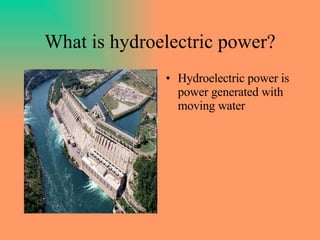 hydroelectric power | PPT