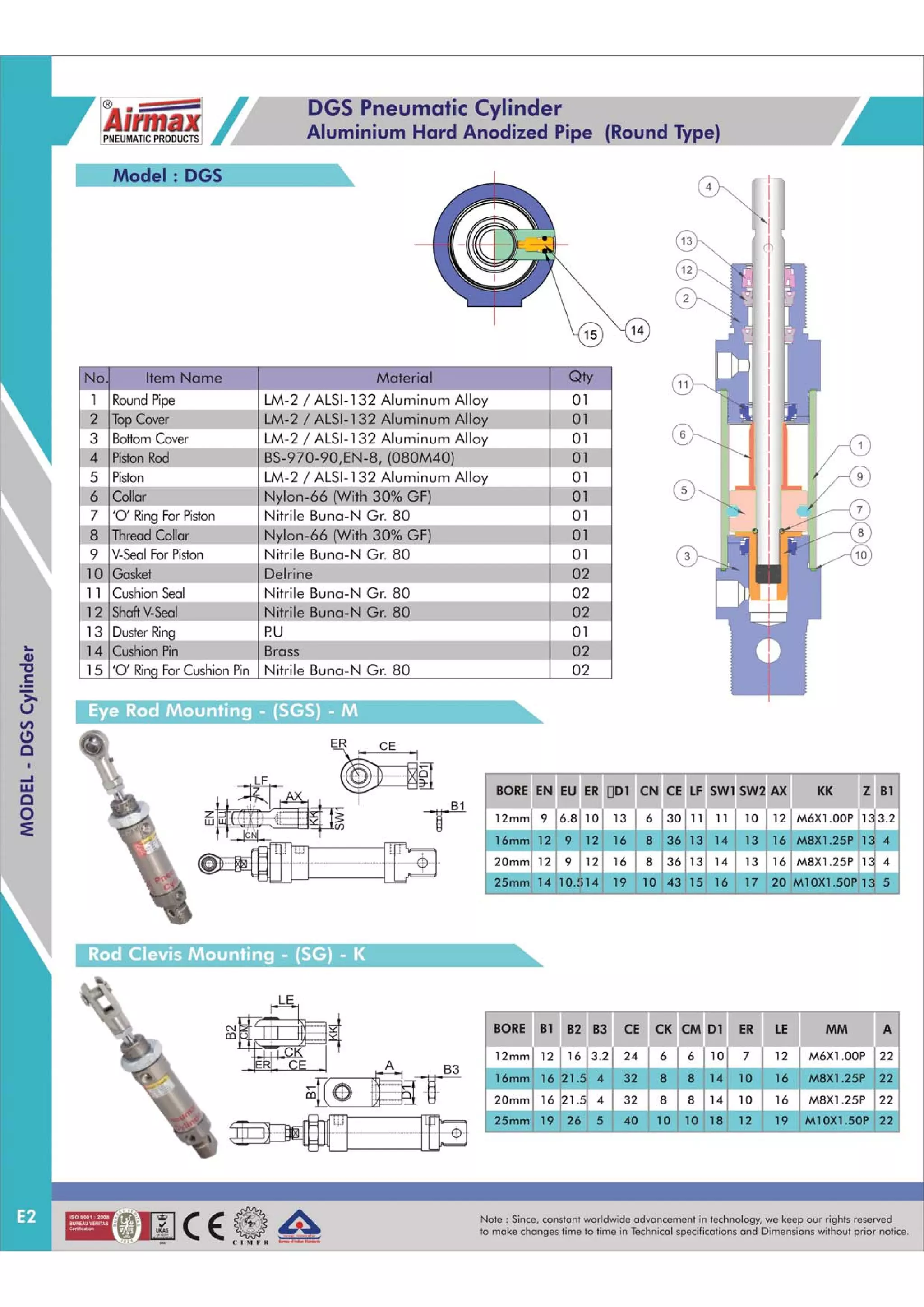 DGS Pneumatic Cylinder | PDF