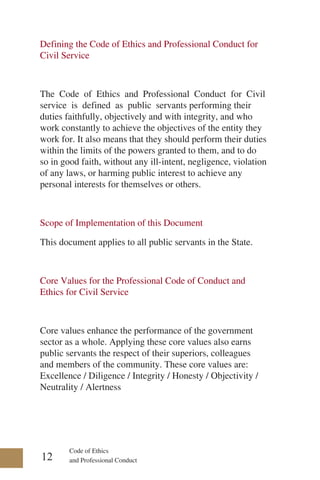(Done) ethics & code of conduct | PDF | Political Issues & policy ...