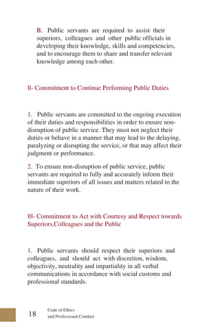 (Done) ethics & code of conduct | PDF | Political Issues & policy ...