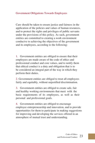 (Done) ethics & code of conduct | PDF | Political Issues & policy ...
