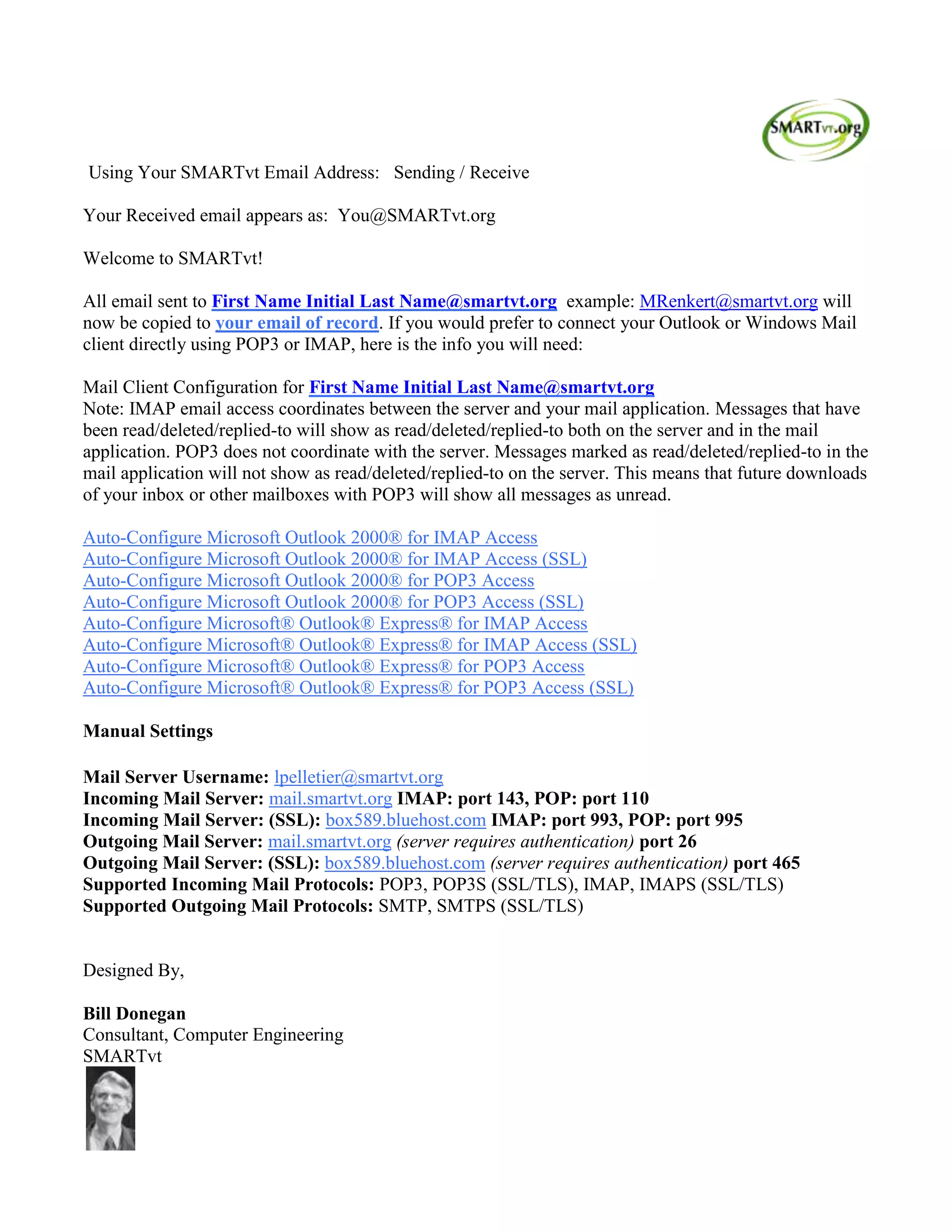 Donegan smart it email | DOCX | Email | Internet