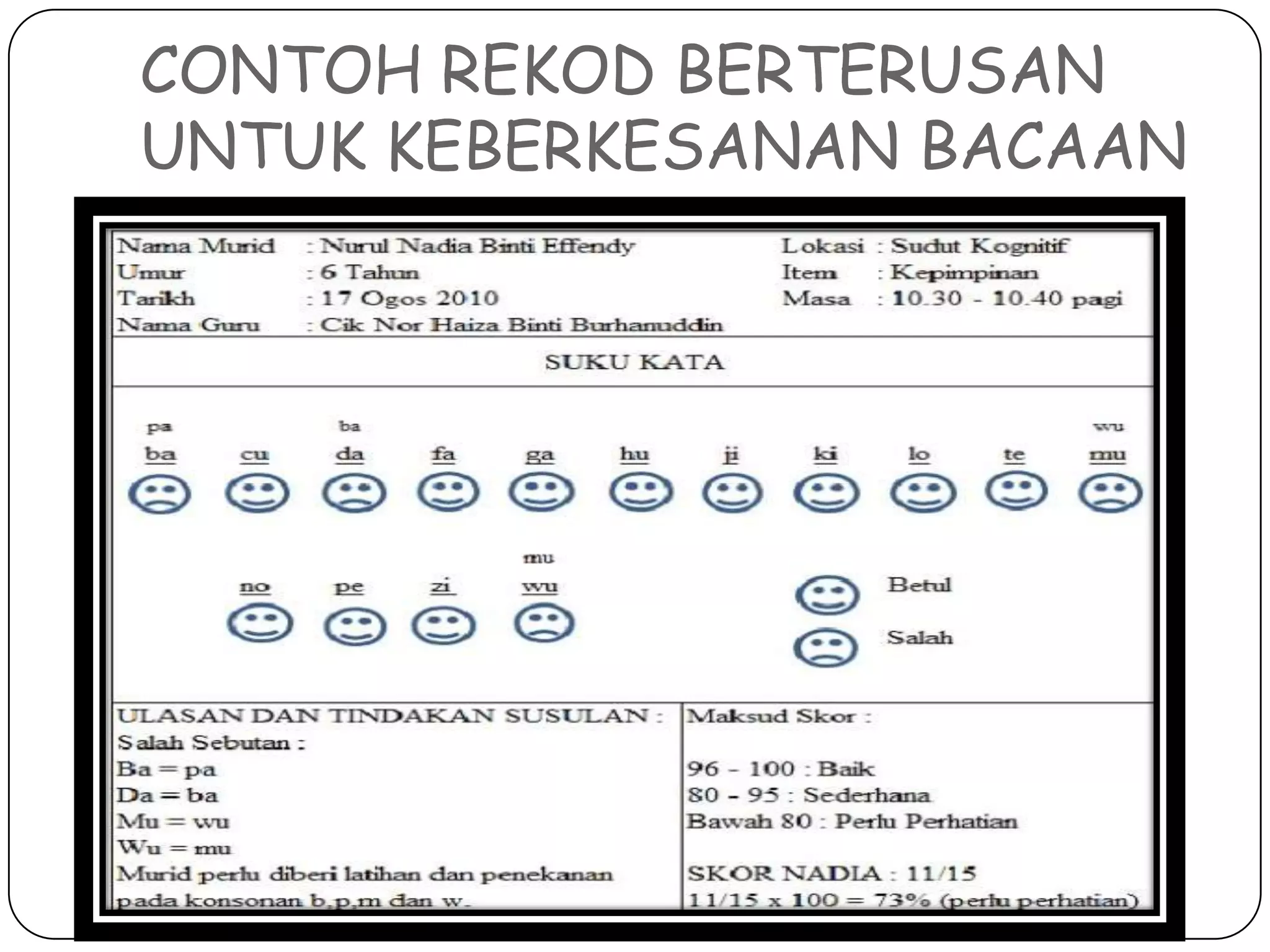 Rekod-Rekod Perkembangan dan Pengesanan | PPTX