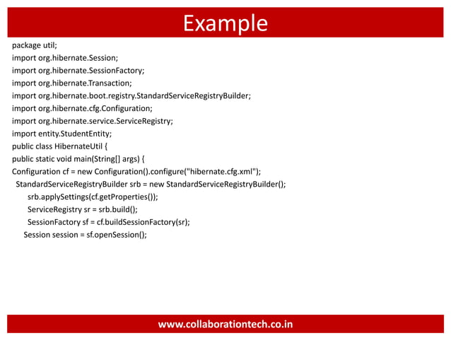 Introduction To Hibernate Framework Ppt
