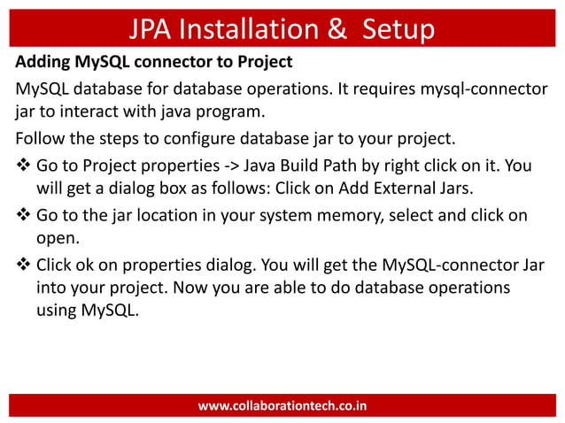 Introduction to JPA Framework | PPTX | Databases | Computer Software ...
