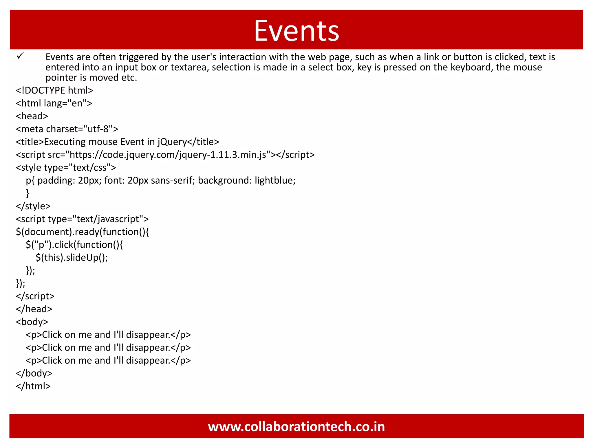 Introduction to jQuery | PPTX