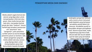 Konsep Dasar Media Dakwah dan Teknologi A3 | PPTX