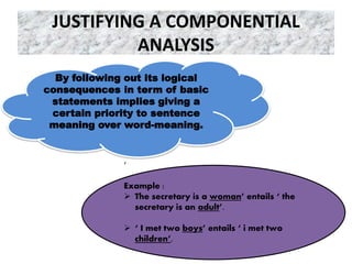 COMPONENTIAL ANALYSIS AND CONTRAST OF MEANING | PPTX