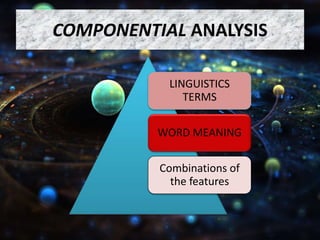 COMPONENTIAL ANALYSIS AND CONTRAST OF MEANING | PPTX