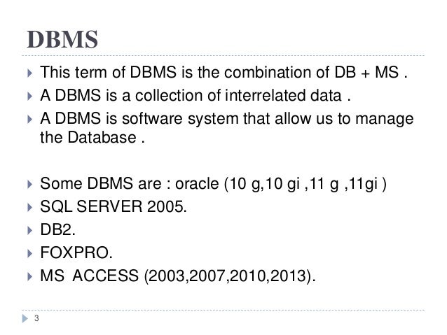Rdbms Definition