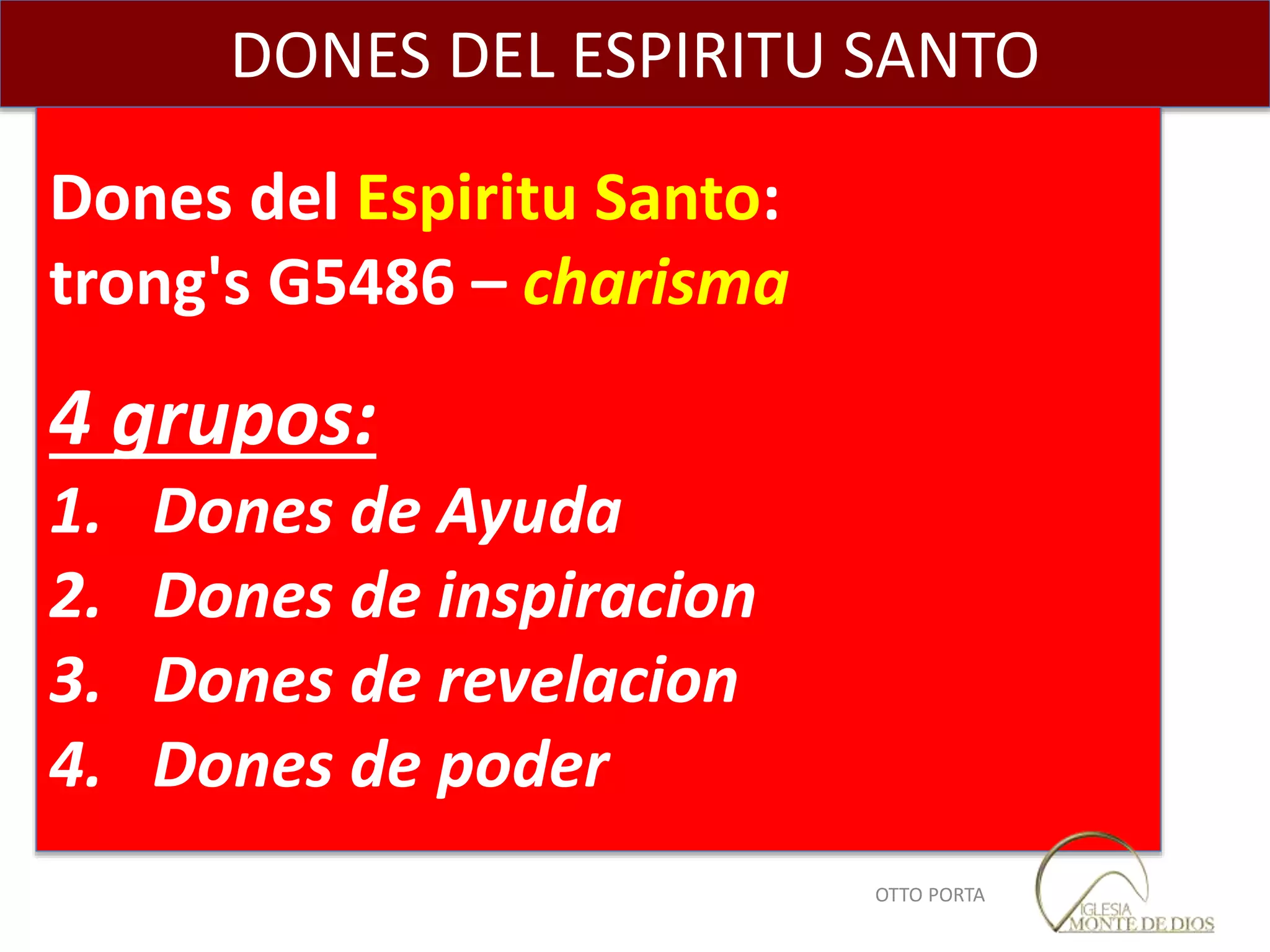 Dones del Espiritu Santo | PPTX