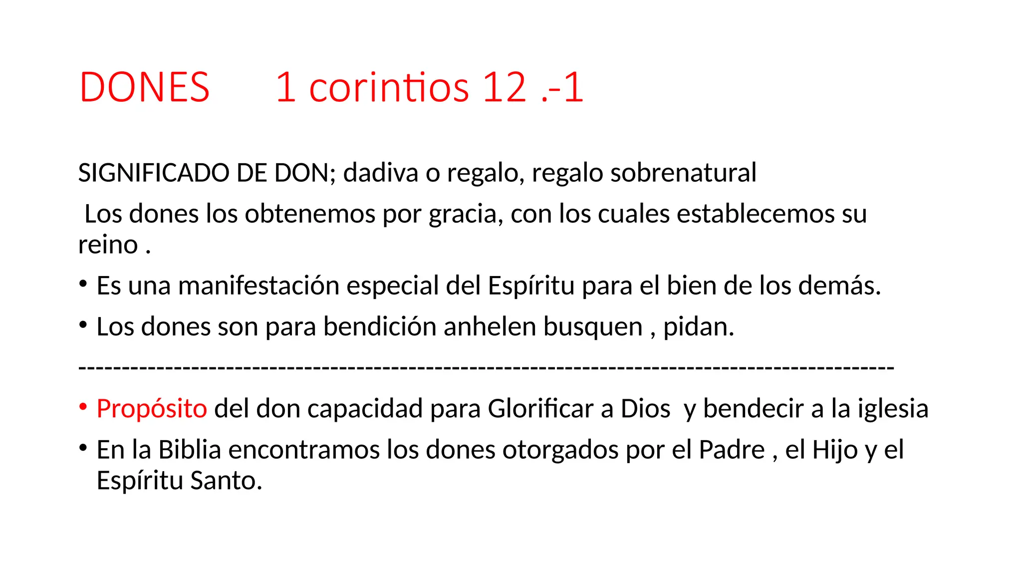 DONES DEL ESPIRITU SANTO IGLESIA CRISTIANA | PPTX