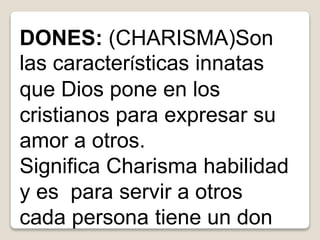 Dones, ministerios y operaciones | PPTX