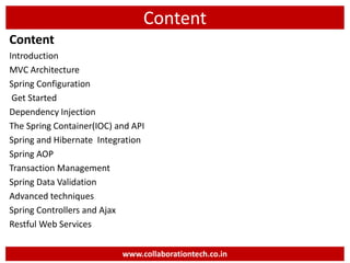 Introduction to Spring Framework | PPT