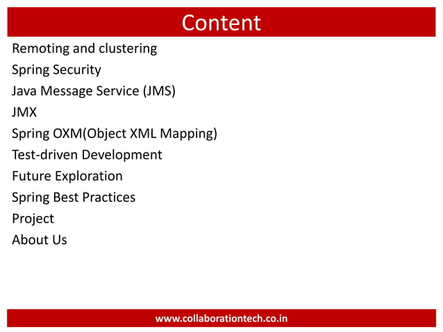 Introduction to Spring Framework | PPT